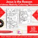 Happy Birthday Jesus Coloring Placemat Pages /jesus is the - Etsy