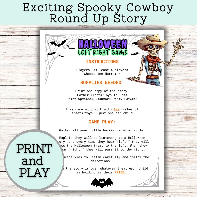 Halloween Left Right Game, Left Right Halloween Story Game, Halloween ...