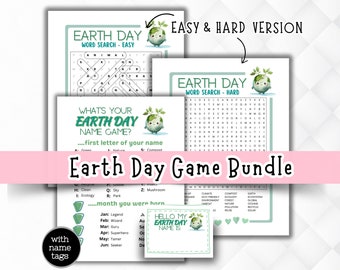 Whats Your Earth Day Name Game, Earth Day Word Search, Earth Day ...
