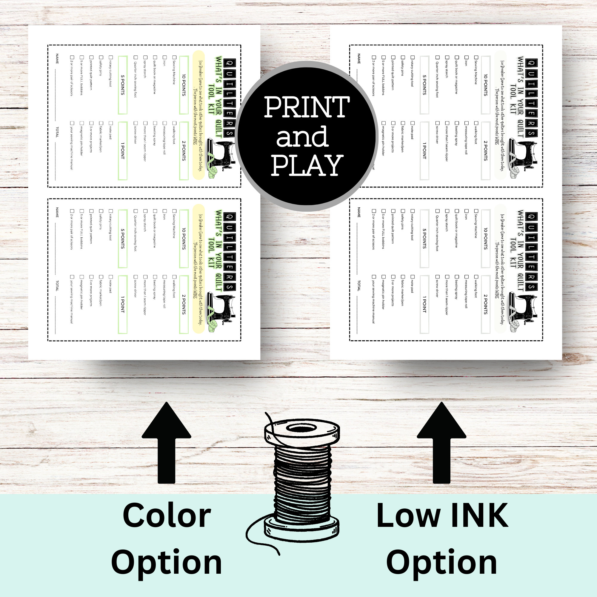 Quilt Game, What's in Your Quilt Tool Kit, Quilt Retreat Games, Quilt ...