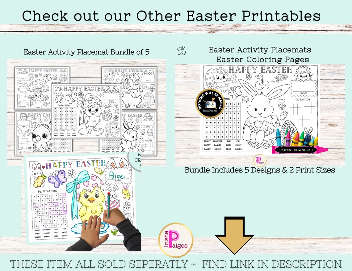 Easter Egg Coloring Contest Easter Coloring Pages Class - Etsy