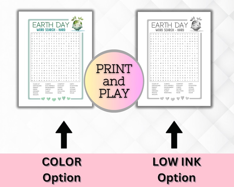 Earth Day Word Search, Earth Day Printable for Kids, Earth Day ...