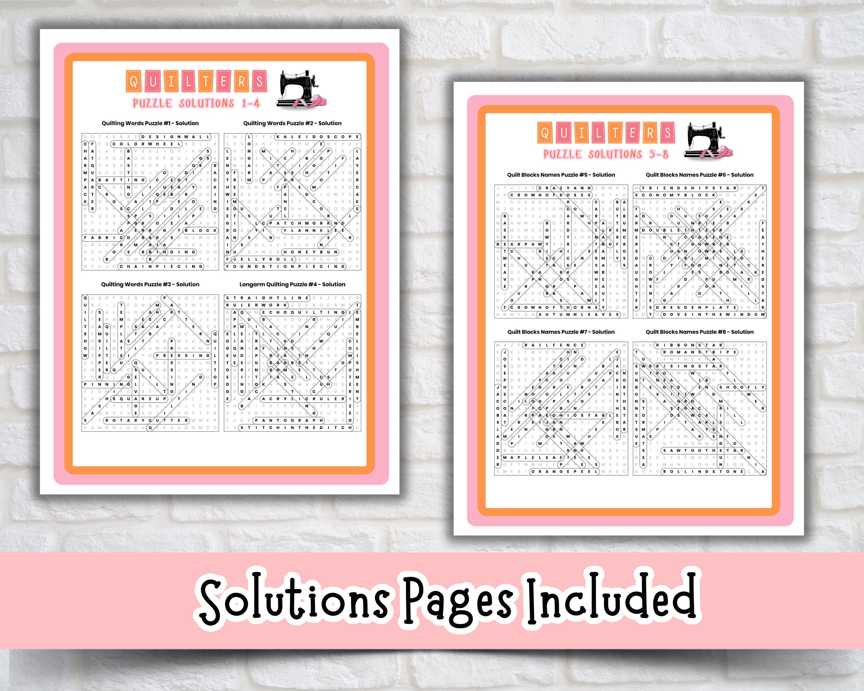 Quilt Game Bundle, Quilt Word Search, Quilt Guild Games, Quilt Club ...