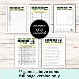 Quilt Game Bundle, #1 Bundle, Quilt Guild Games, Quilt Club, Retreat ...