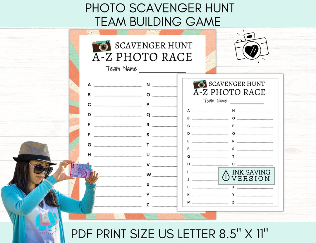 Photo Scavenger Hunt Team Building Activities Family Reunion - Etsy