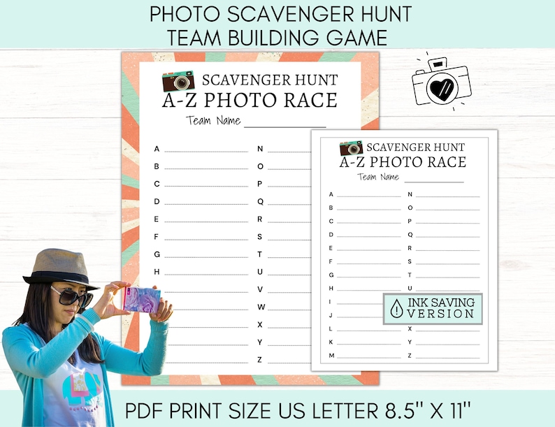 Photo Scavenger Hunt Team Building Activities Family Reunion - Etsy