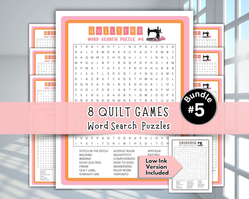 Quilt Game Bundle, Quilt Word Search, Quilt Guild Games, Quilt Club ...