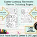 Easter Coloring Pages Activity Placemats, Easter Activity Sheets ...