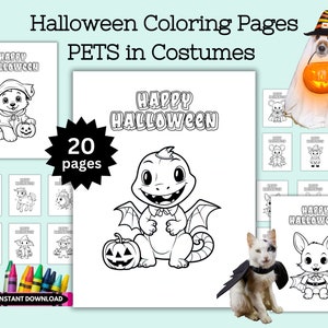 Halloween Coloring Pages, Pet Coloring Page, Fall Coloring Pages ...