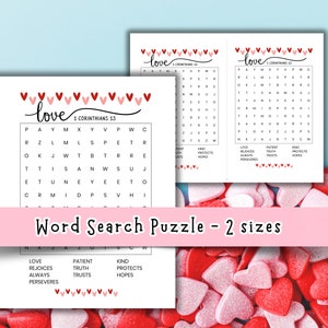 Christian Valentine Activity, Faith Based Valentines Day, Love Never ...