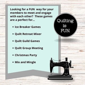 Quilt Game Bundle, #1 Bundle, Quilt Guild Games, Quilt Club, Retreat ...