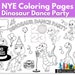 New Year's Eve Activity Coloring Placemats / NYE Coloring Activity Page ...