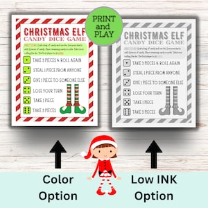 Elf Dice Game, Elf Accessories, Elf Activity, Gift From Elf, Elf Prop ...