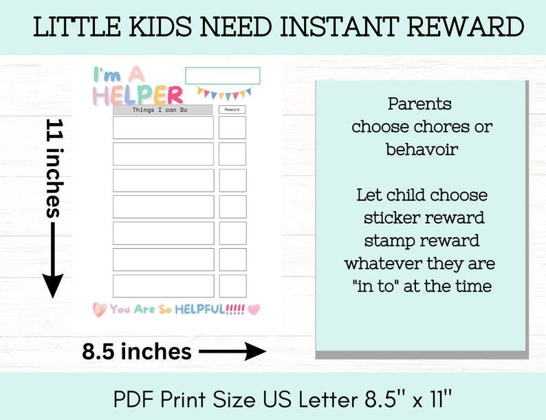 Reward Chart for Kids, Good Behavior Chart, Gentle Parenting, Positive ...
