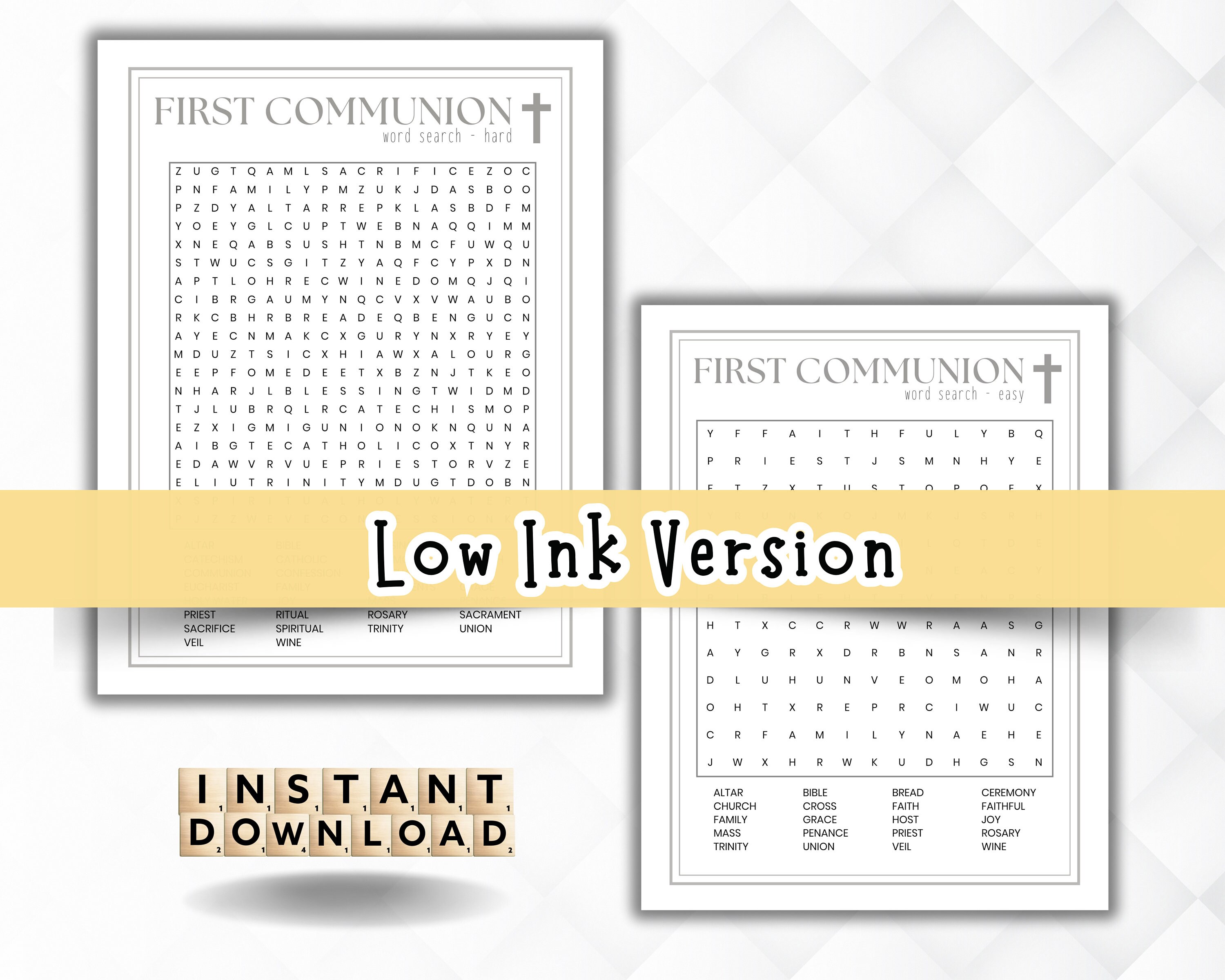 Communion Word Search, 1st Communion, First Holy Communion, Bible Games ...