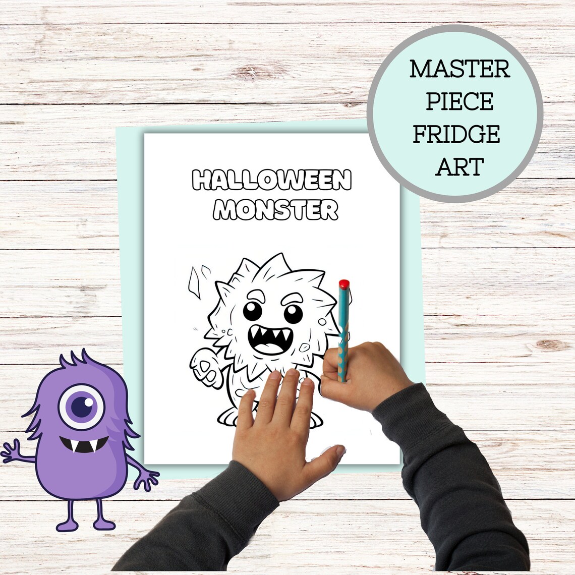 Halloween Coloring Pages for Kids, Kawaii Halloween, Halloween Monsters ...