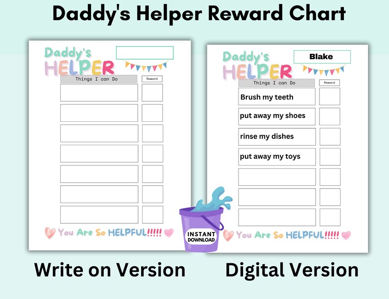 Reward Chart for Kids, Good Behavior Chart, Gentle Parenting, Positive ...