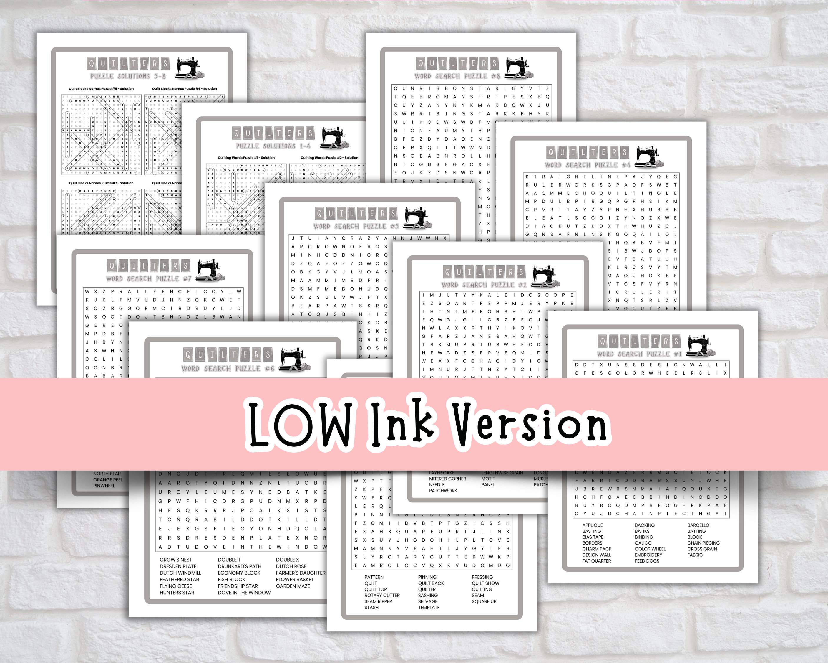 Quilt Game Bundle, Quilt Word Search, Quilt Guild Games, Quilt Club ...