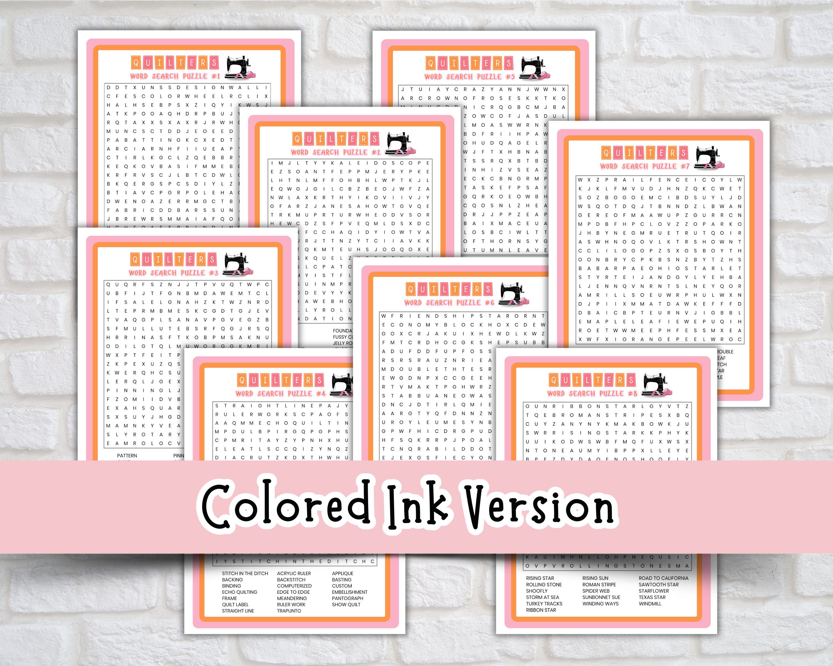 Quilt Game Bundle, Quilt Word Search, Quilt Guild Games, Quilt Club ...