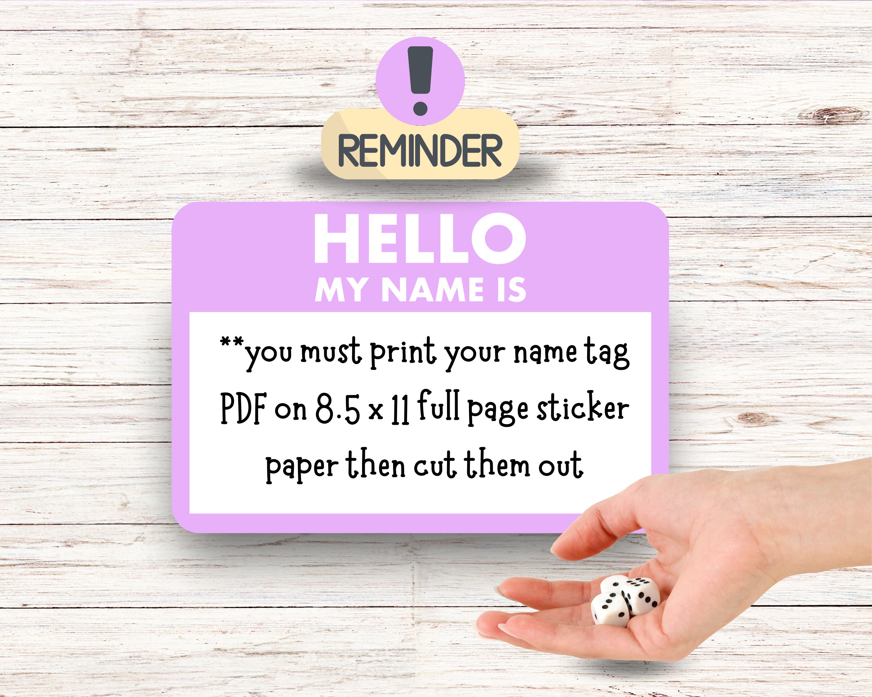 What's Your Bunco Name Game, Funny Name Generator Game, Name Tag Game ...