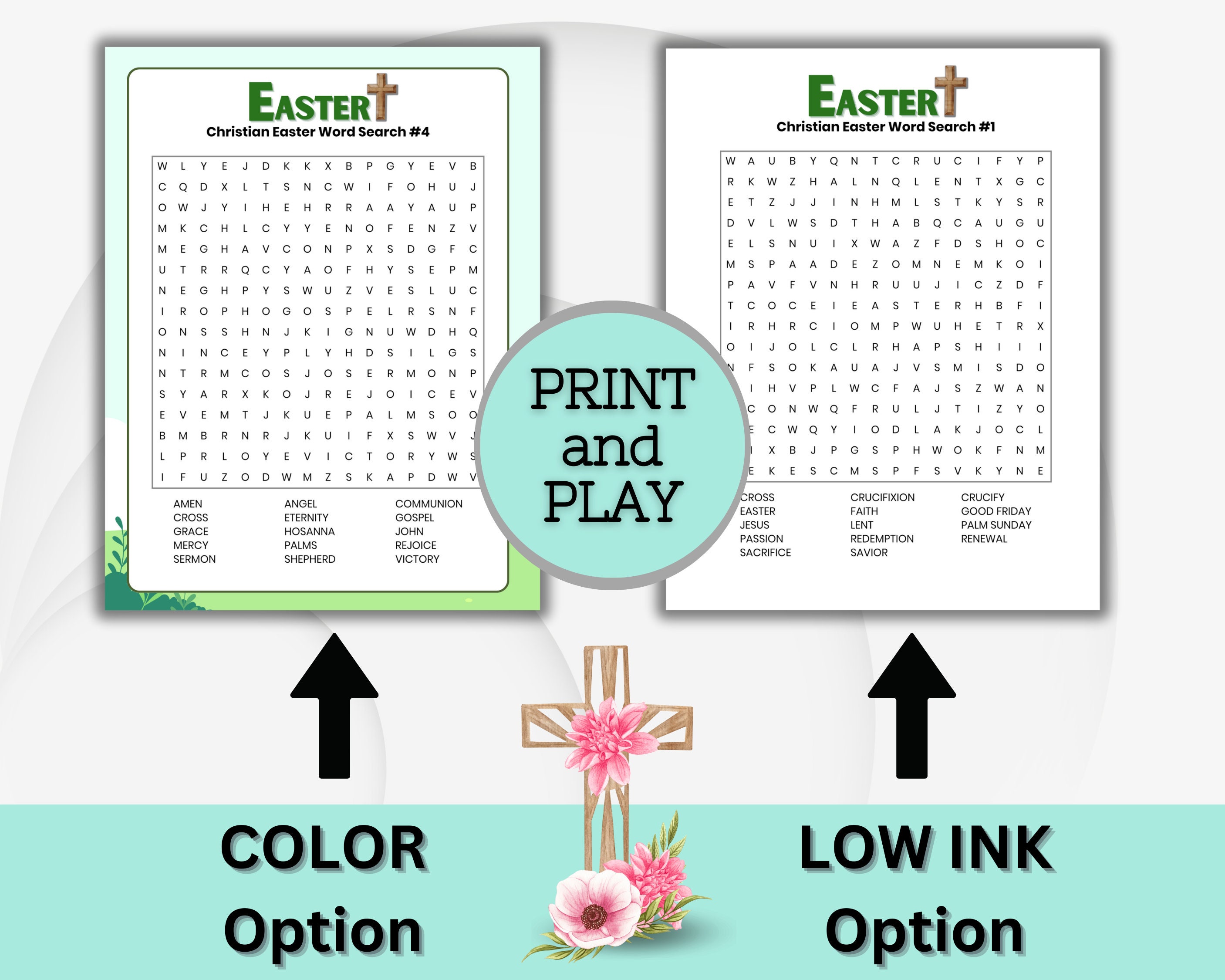 Christian Word Search, Easter Word Search, Bible Activity, Holy Week ...
