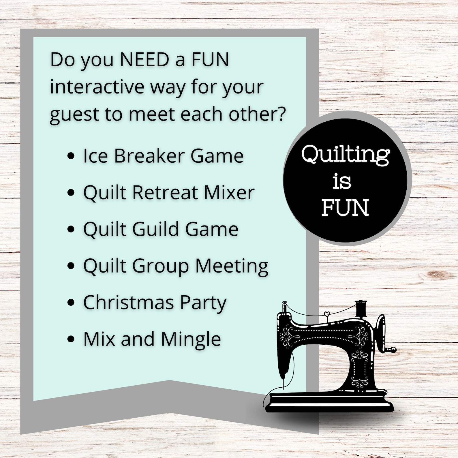 Quilt Trivia Game, Quilt Retreat Games, Quilt Guild Games, Retreat ...