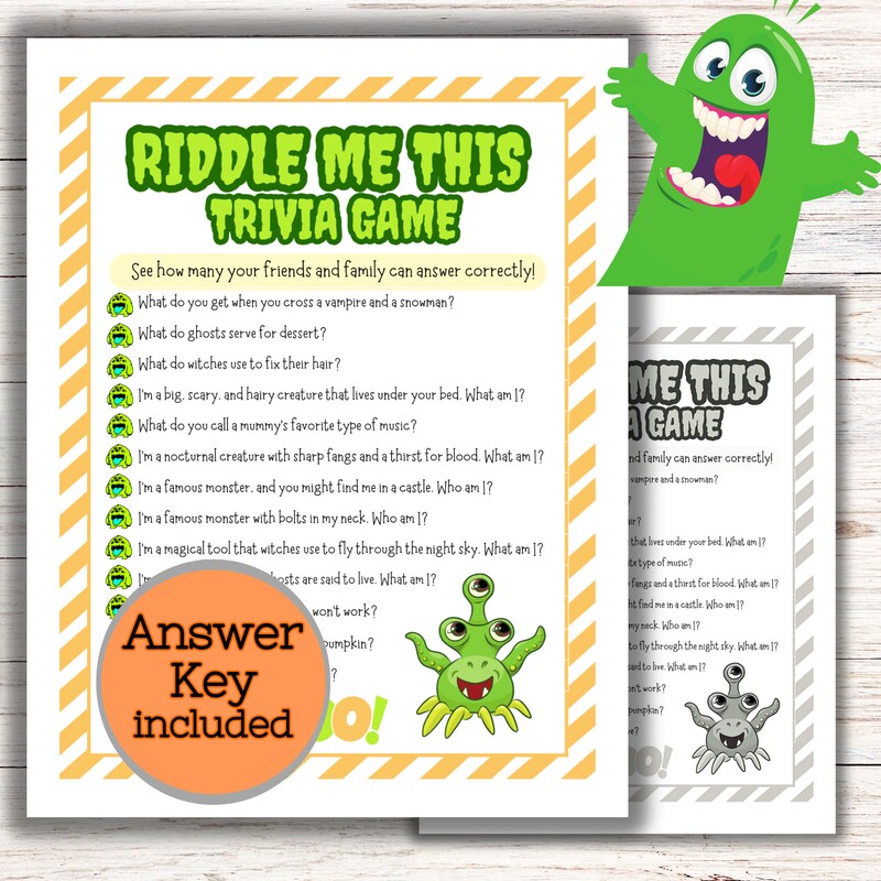 Riddle Me This Halloween - Etsy