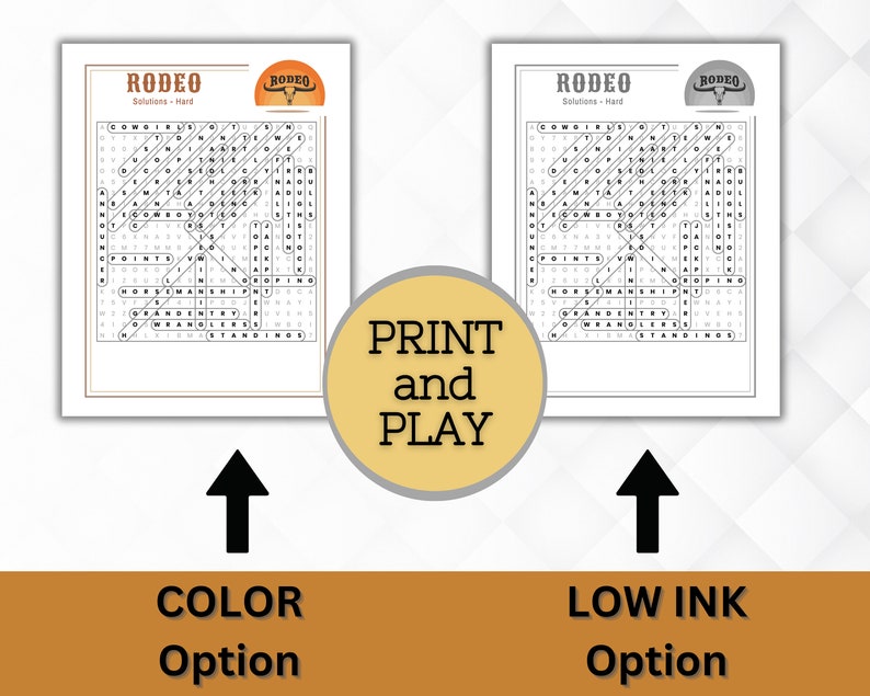 Rodeo Word Search, Rodeo Games for Kids, Rodeo Cowgirl, Western Cowboy ...