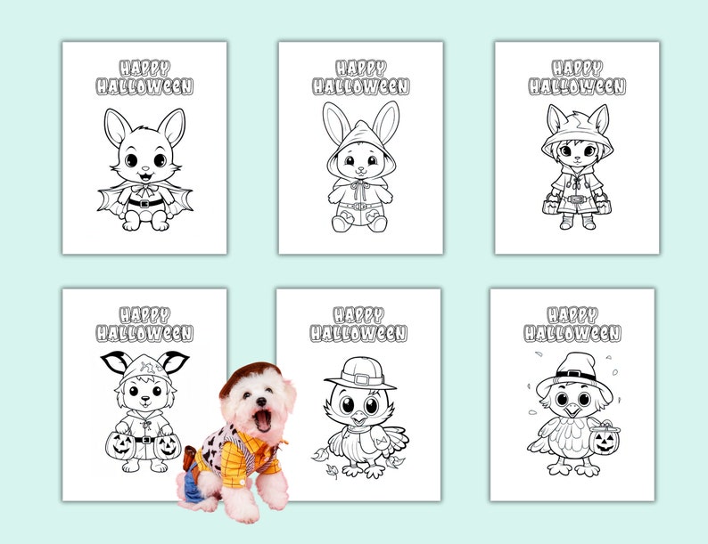 Halloween Coloring Pages, Pet Coloring Page, Fall Coloring Pages ...