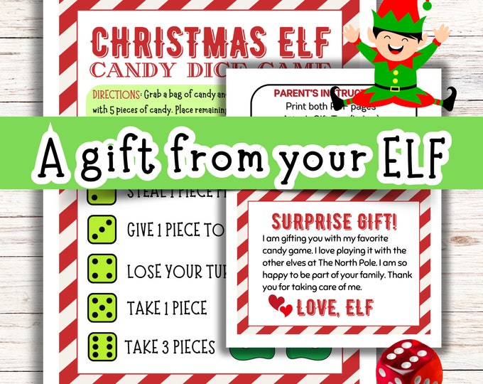 Printable Lost Elf Christmas Board Game for Kids PDF Christmas Activity ...
