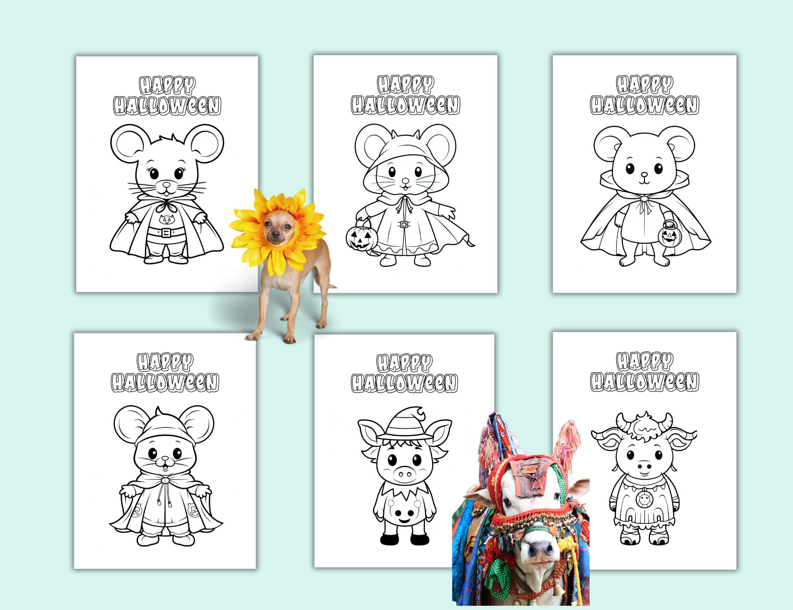 Halloween Coloring Pages, Pet Coloring Page, Fall Coloring Pages ...