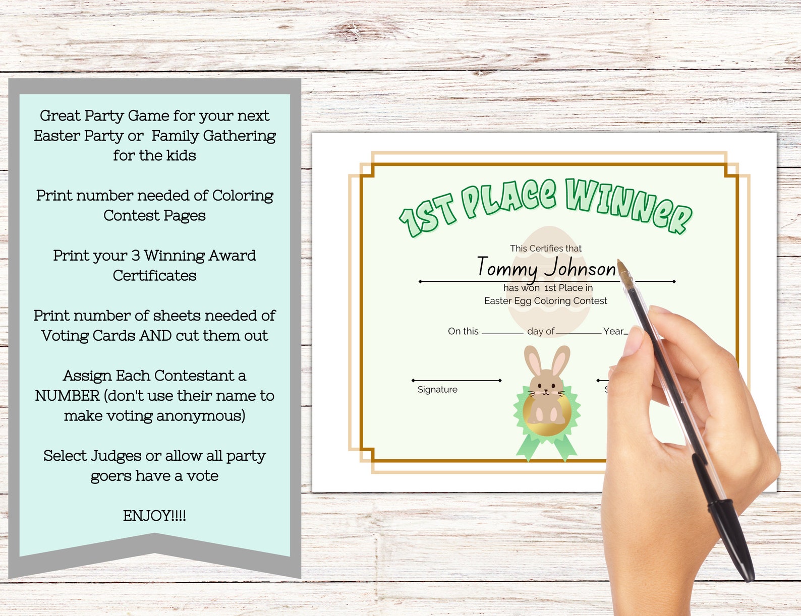 Easter Egg Coloring Contest Easter Coloring Pages Class - Etsy