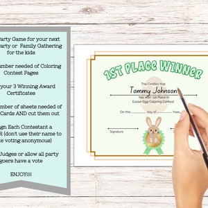 Easter Egg Coloring Contest Easter Coloring Pages Class - Etsy