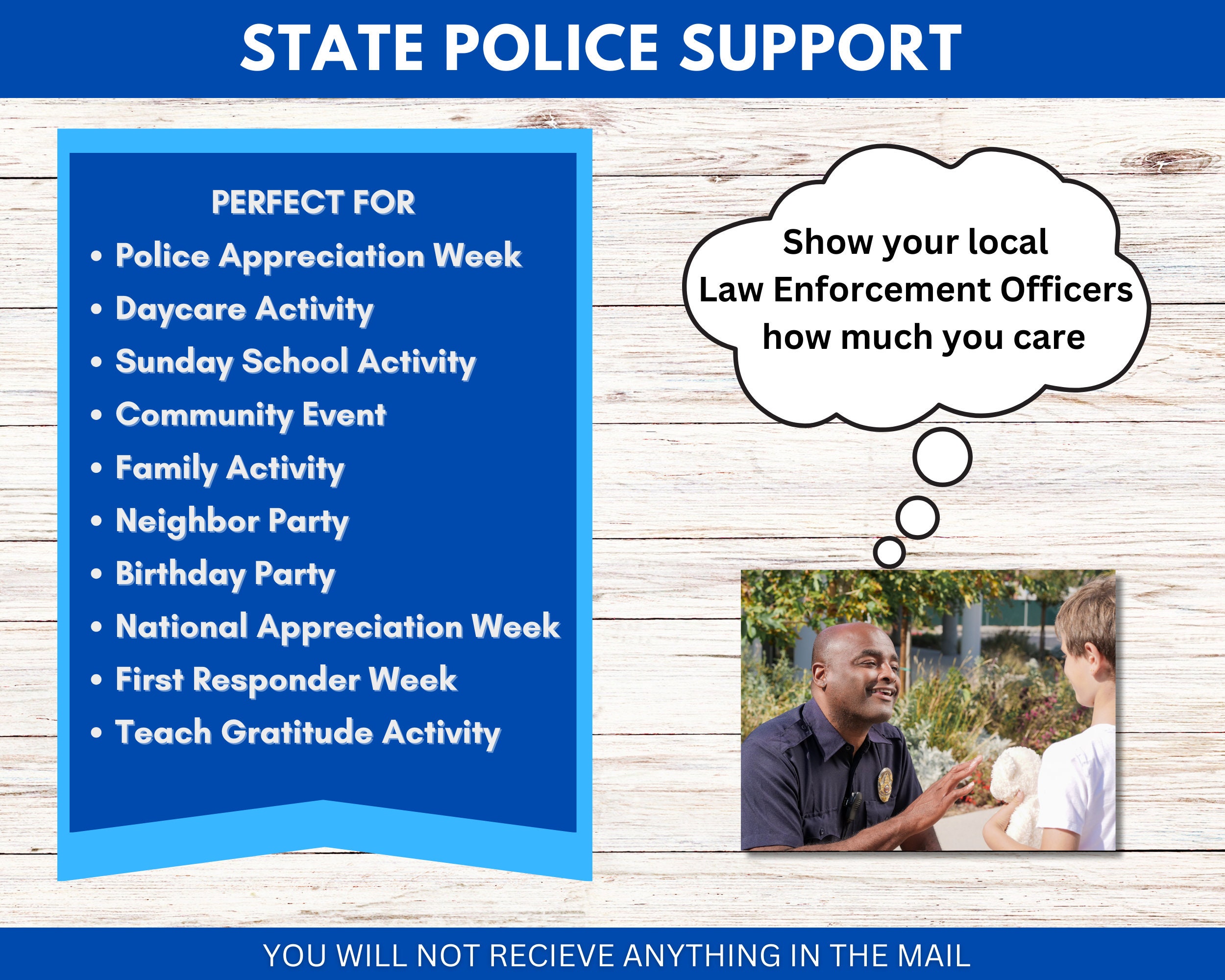State Police Support Activity Coloring Placemats / Law Enforcement ...