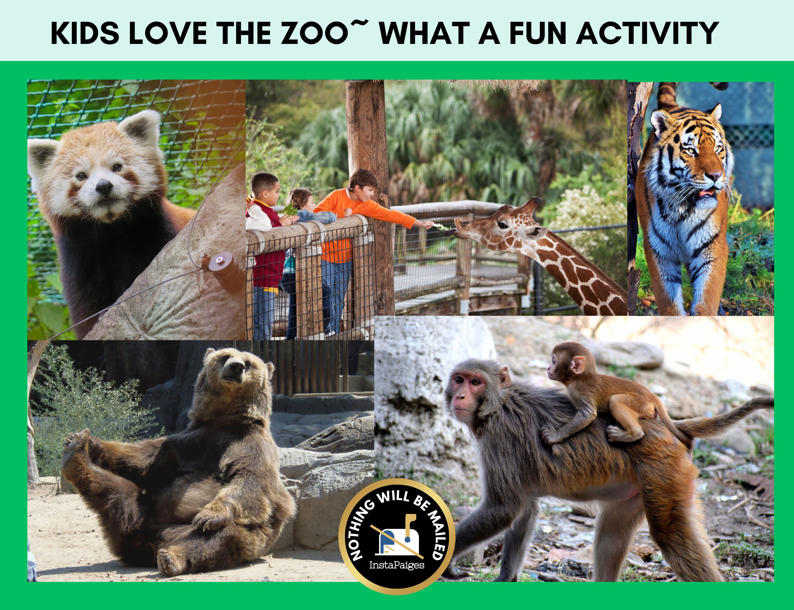 Zoo Trip Kids Keepsake Journal, Writing Prompts for Road Trip, Travel ...