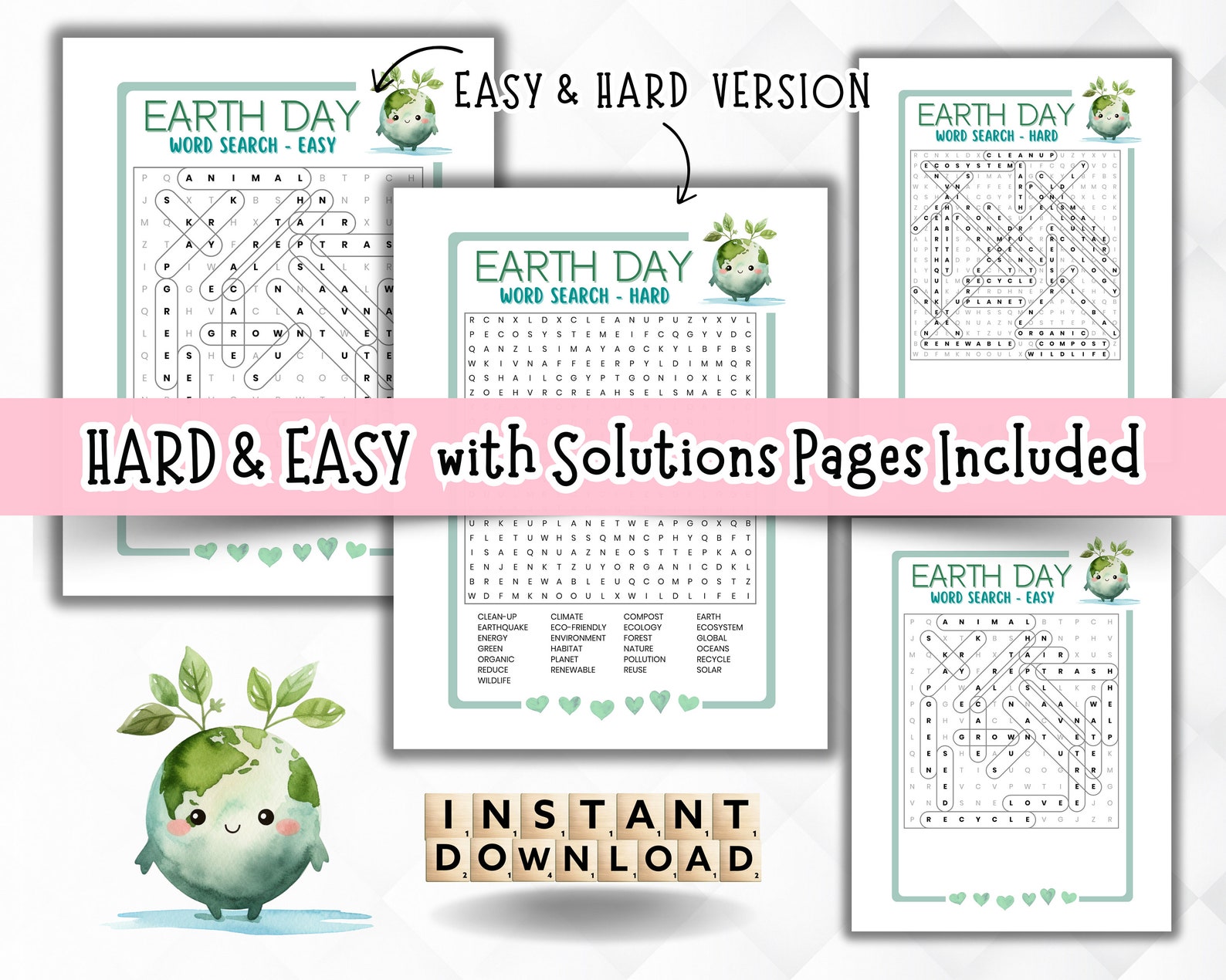 Whats Your Earth Day Name Game, Earth Day Word Search, Earth Day ...