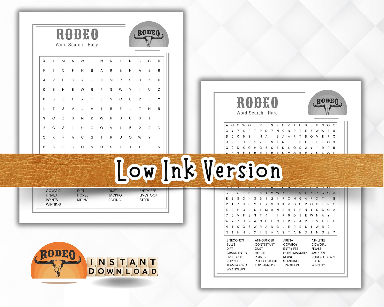 Rodeo Word Search, Rodeo Games for Kids, Rodeo Cowgirl, Western Cowboy ...