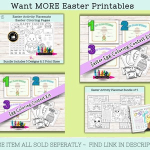 Easter Egg Coloring Contest, Easter Coloring Pages, Class Party Games ...