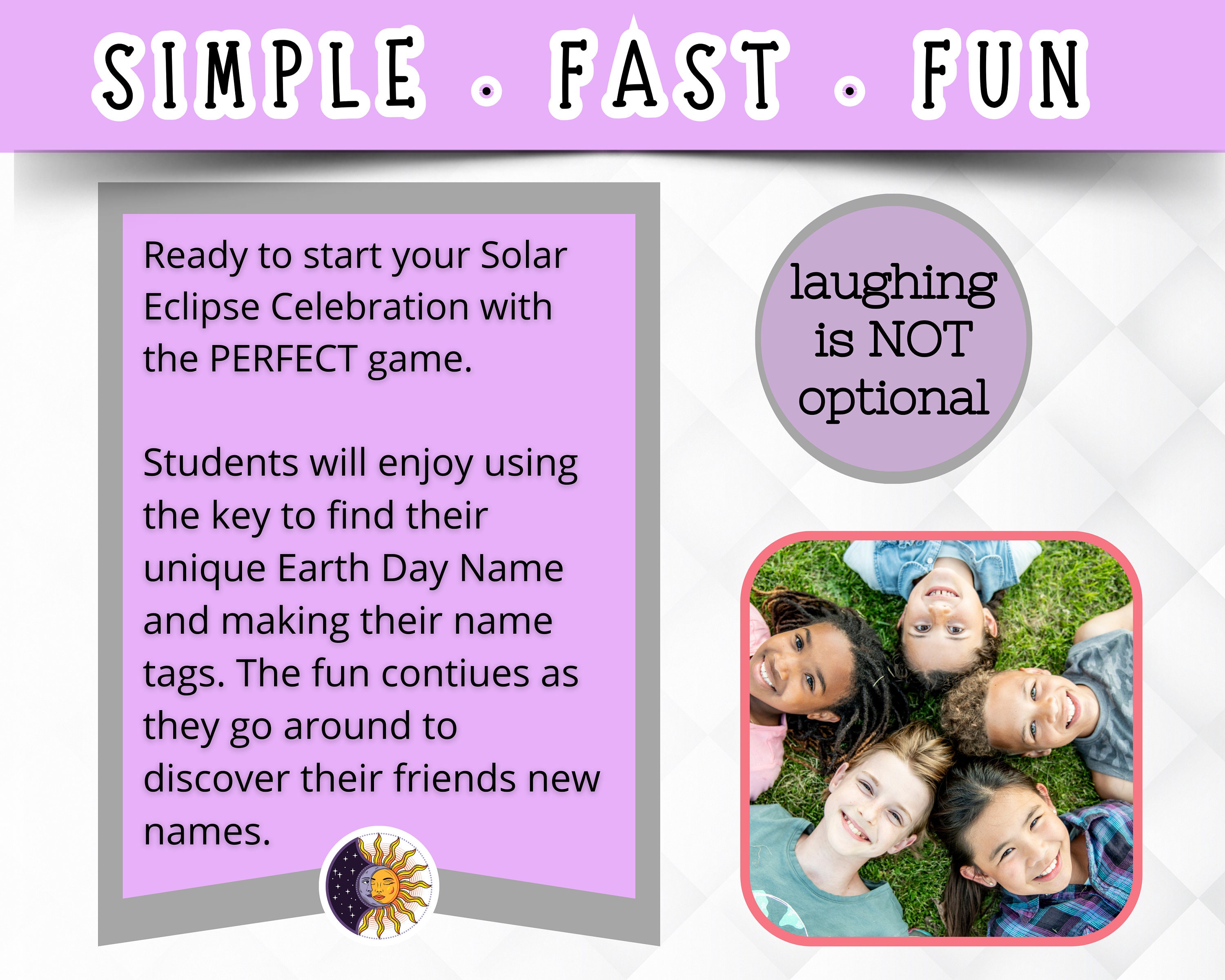 What's Your Solar Eclipse Name Game , Solar Eclipse Games for Kids ...