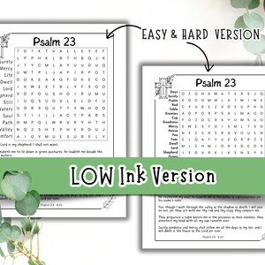 Psalm 23 Word Search, Psalm 23 for Kids, Youth Group Games, Bible Games ...