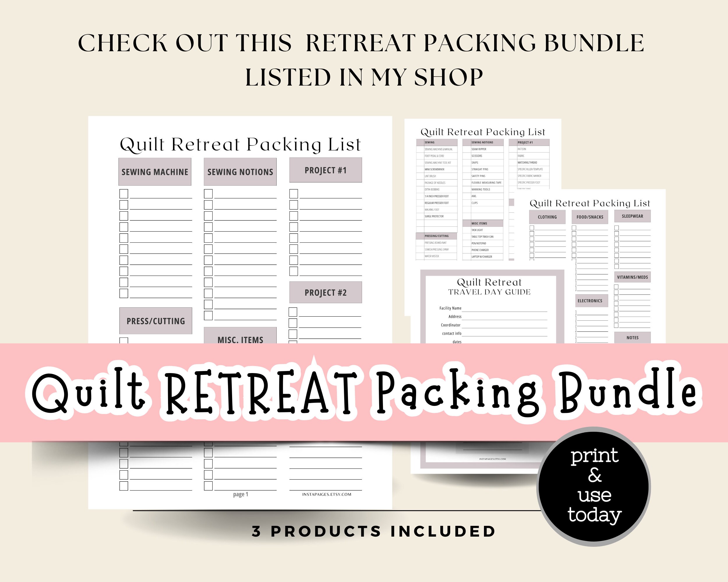 Quilt Game Bundle, #1 Bundle, Quilt Guild Games, Quilt Club, Retreat ...