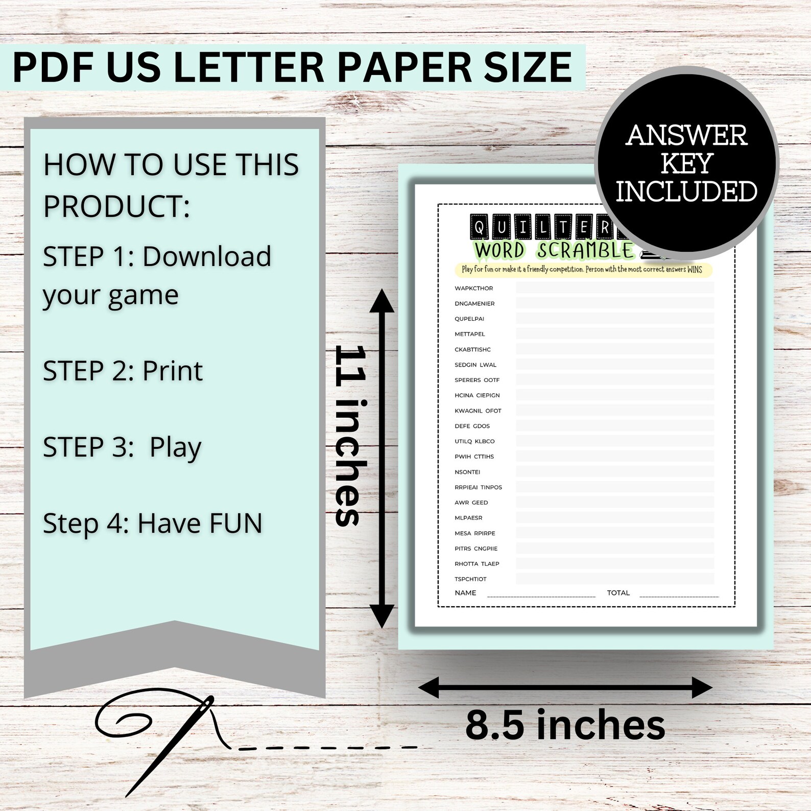 Quilt Word Scramble, Quilt Retreat Games, Quilt Guild Games, Retreat ...