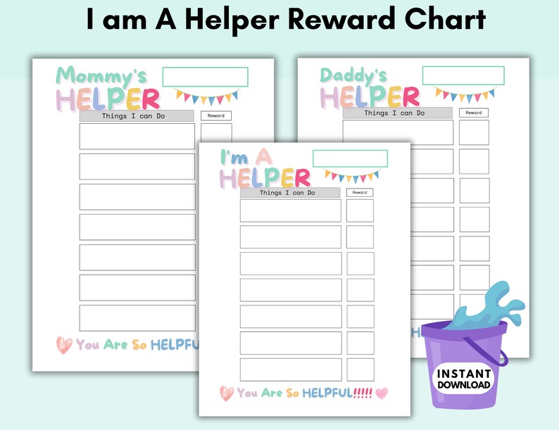 Reward Chart for Kids, Good Behavior Chart, Gentle Parenting, Positive ...