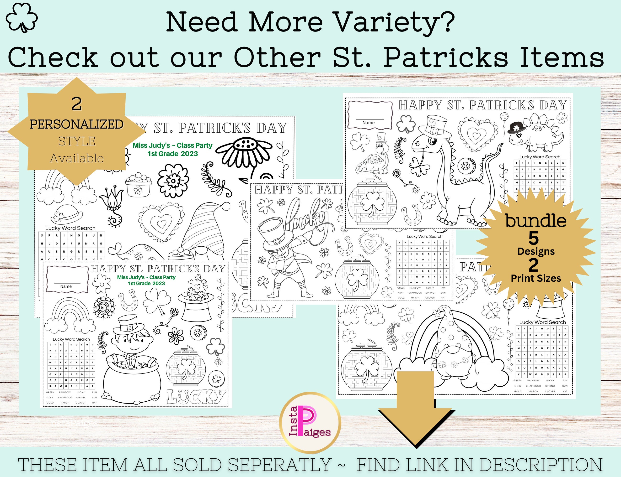 St Patrick Day Coloring Pages, Dinosaur Activity Mat, Saint Patrick ...