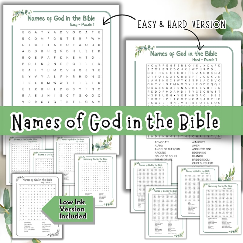 Names of Jesus Bingo - Etsy