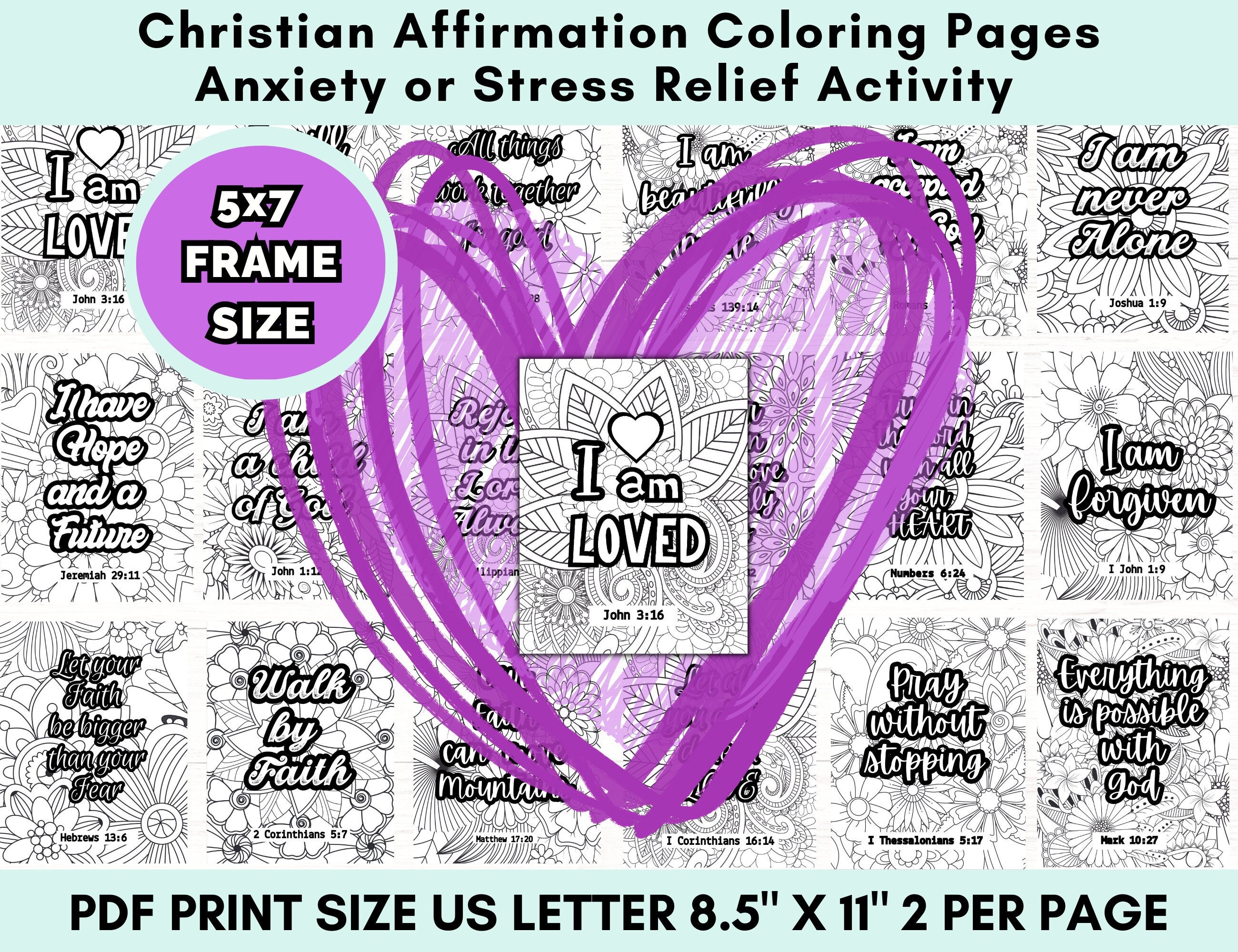Biblical Activity, Scripture Printable Coloring, Bible Verse Coloring ...