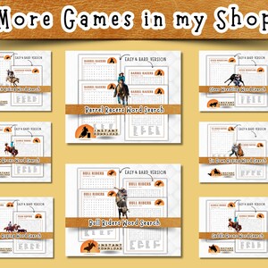 Rodeo Word Search, Rodeo Games for Kids, Rodeo Cowgirl, Western Cowboy ...