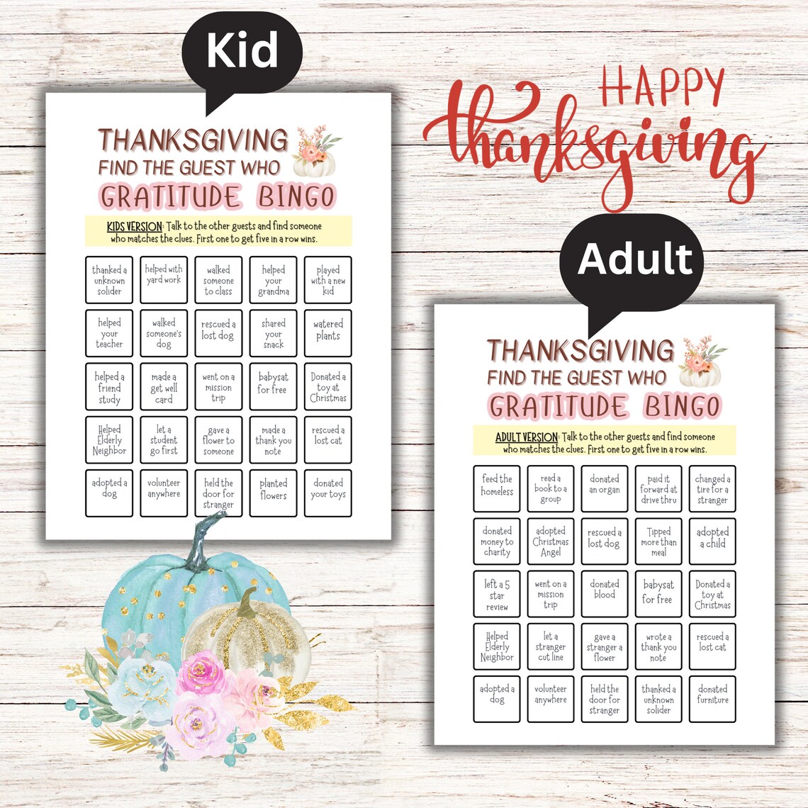 Thanksgiving Game Bundle, Gratitude Dice Game, Thanksgiving Gratitude ...