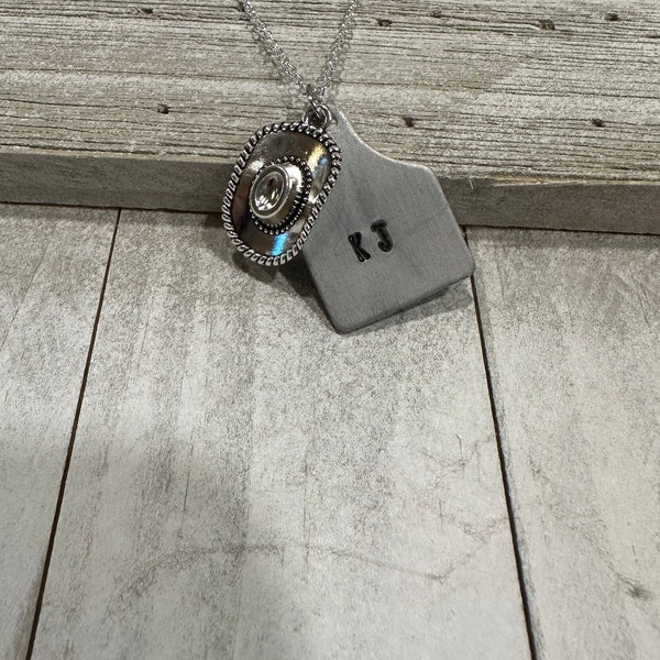 Cow Tag Necklace - Etsy