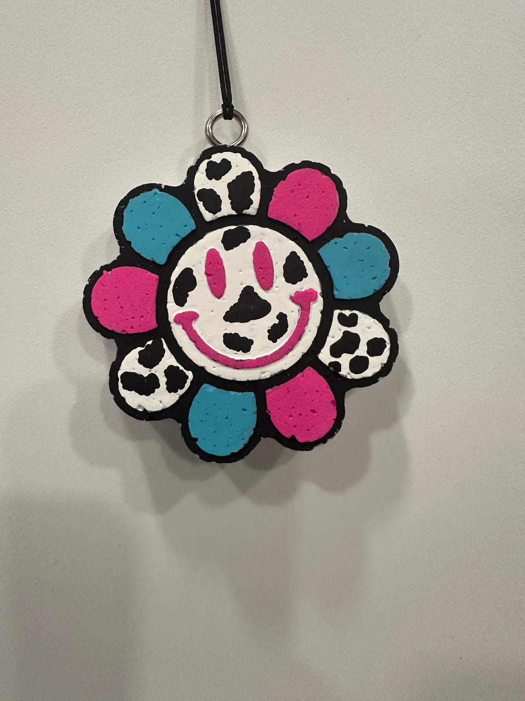 Smiley Car Freshies / Freshies / Cow Print Cowboy Hat Freshie / Flower ...